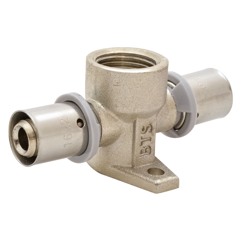 Male Wall Plate Tee - BTS Industrial Group